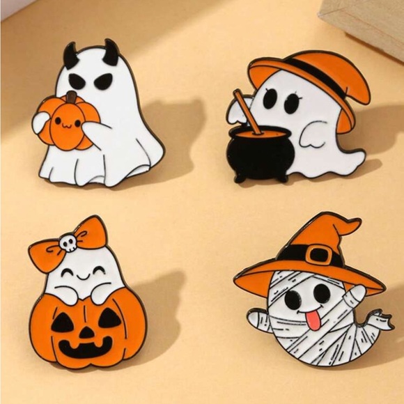 Accessories | New Halloween Themed Enamel Pins Set | Poshmark